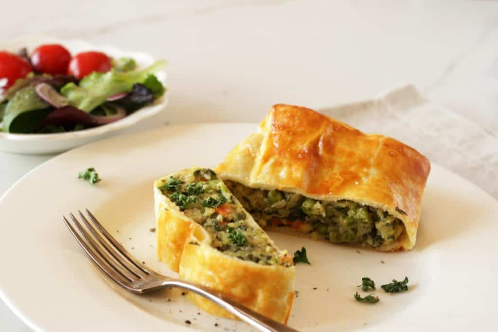 Potato Strudel with Vegetables & Herbs - Living on Cookies